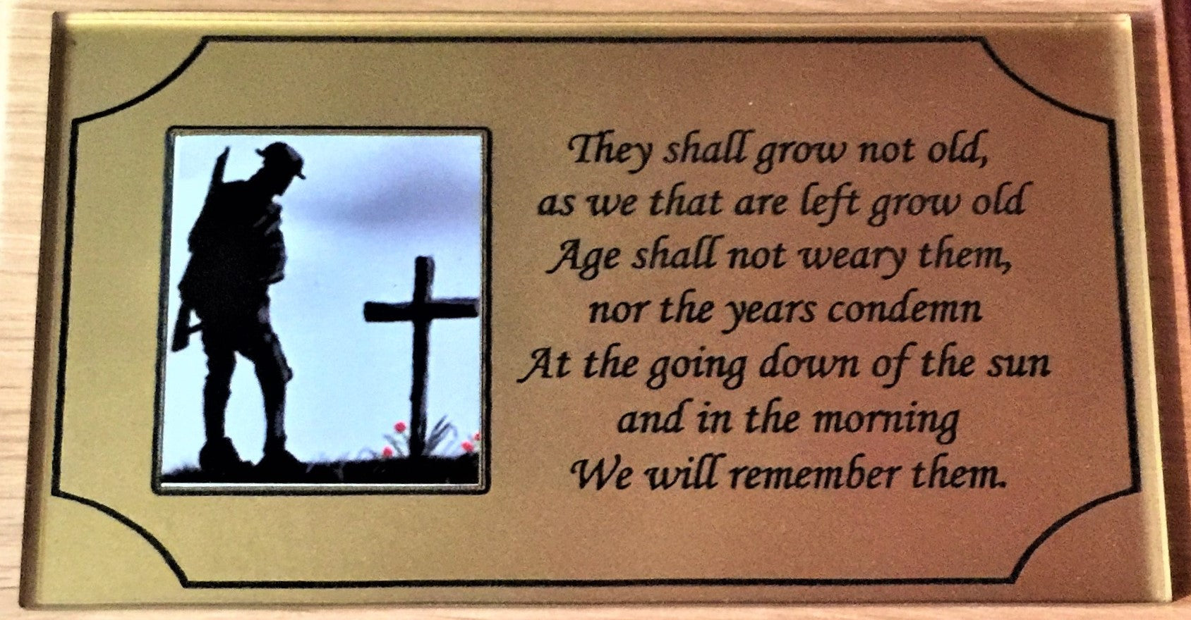 Oak wooden grave marker personalised memorial plaque for burial ground ...