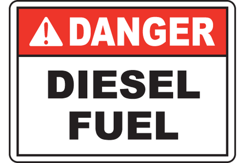 Danger Diesel Fuel Sign - Health & Safety Signs High Quality Interior ...