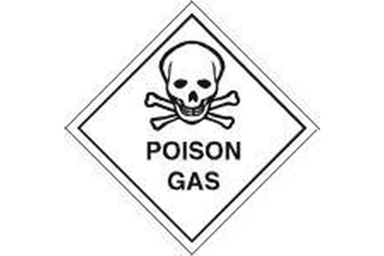 Poison Gas Hazchem Sign - Health & Safety Signs High Quality Interior ...